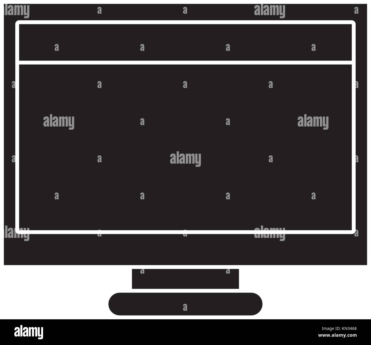 contour computer technology with screen and webside design vector ...