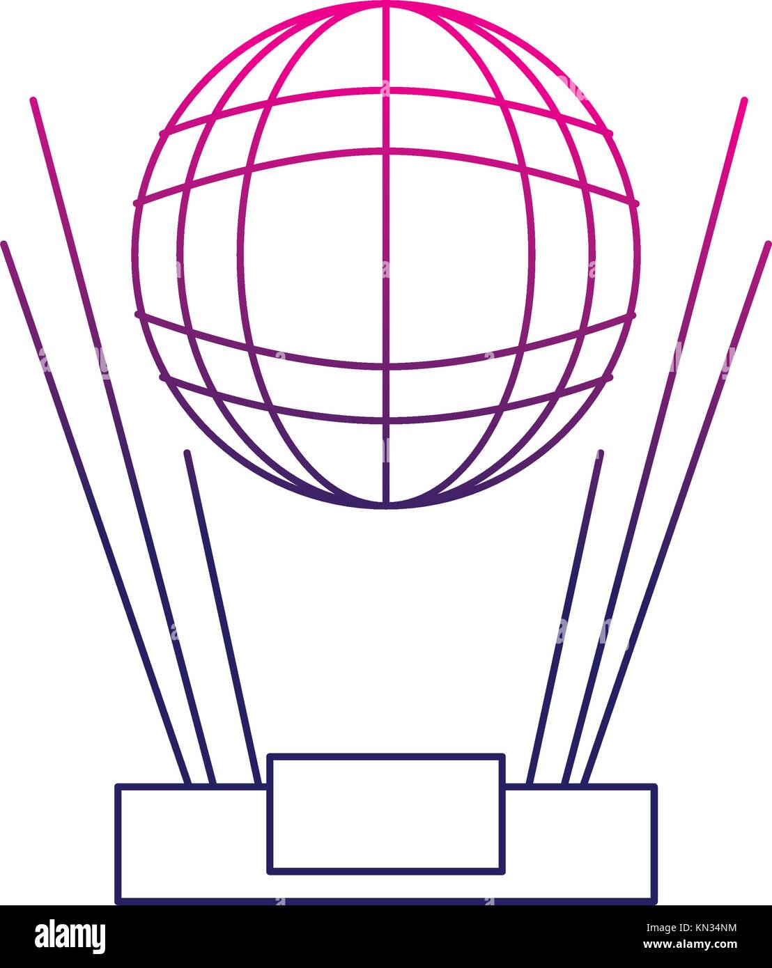 color line global digital connection network technology vector ...