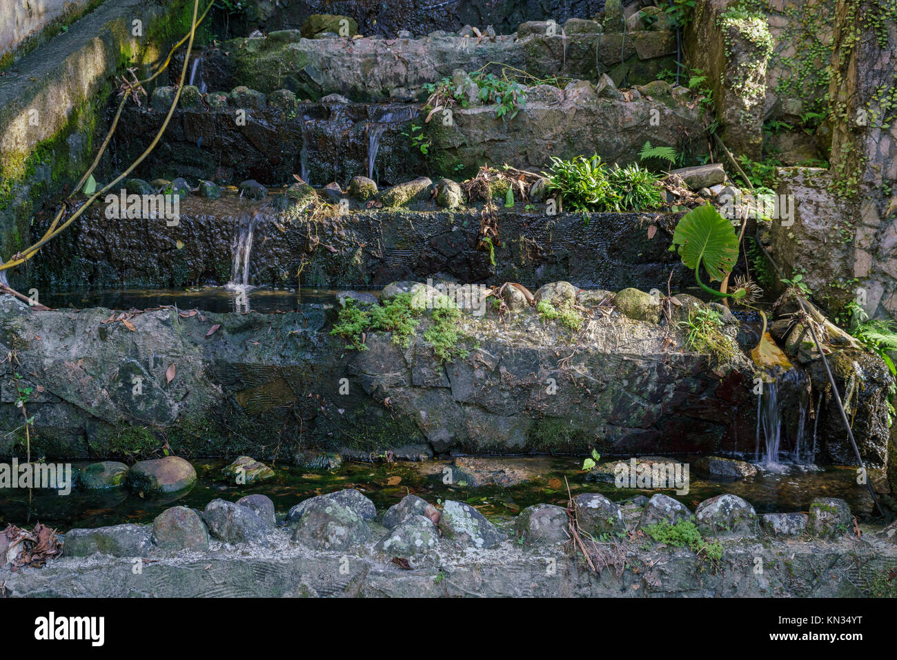 The famous Shiding old street with river view during morning at Shiding ...