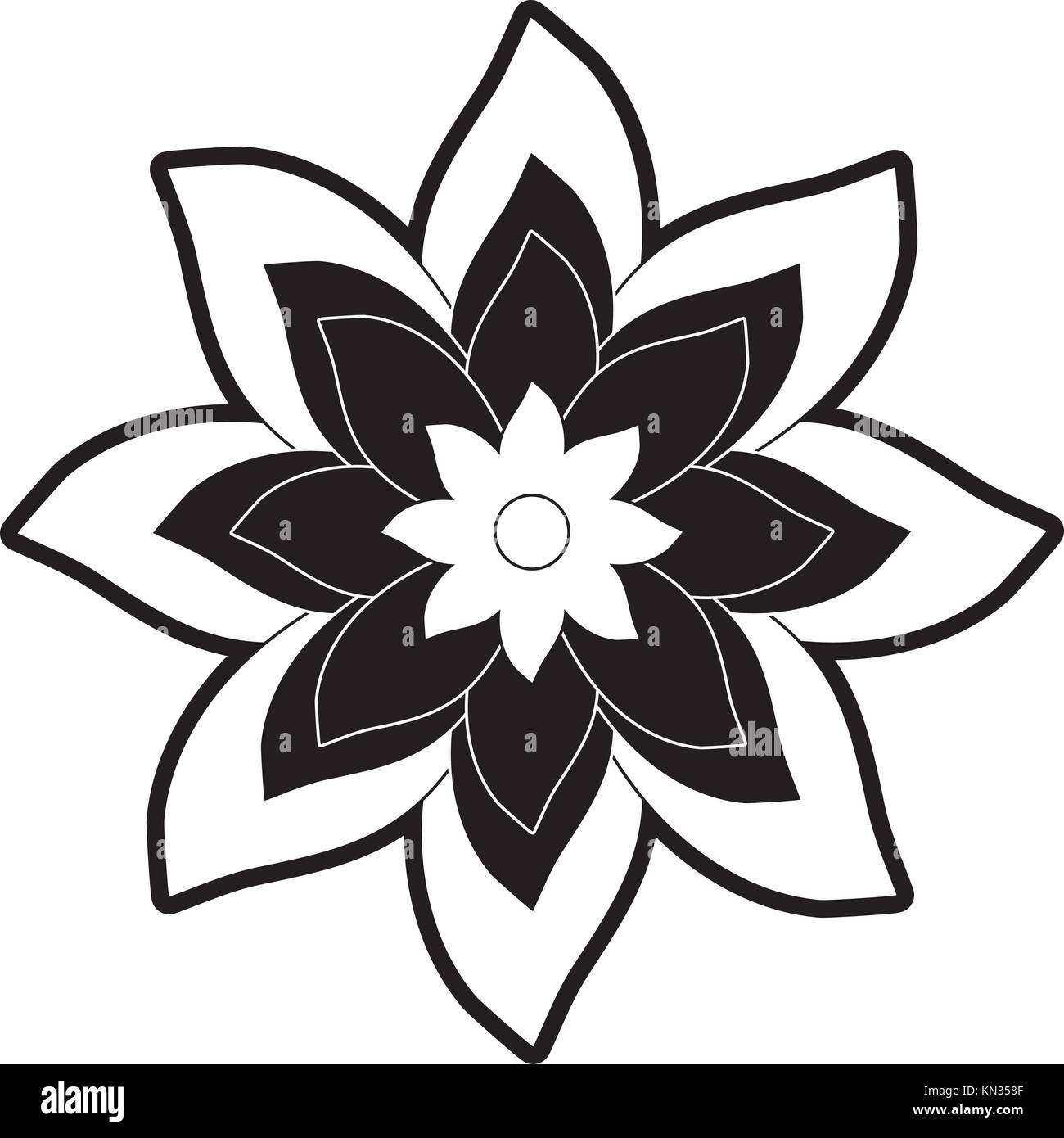 flower vector illustration Stock Vector Image & Art - Alamy