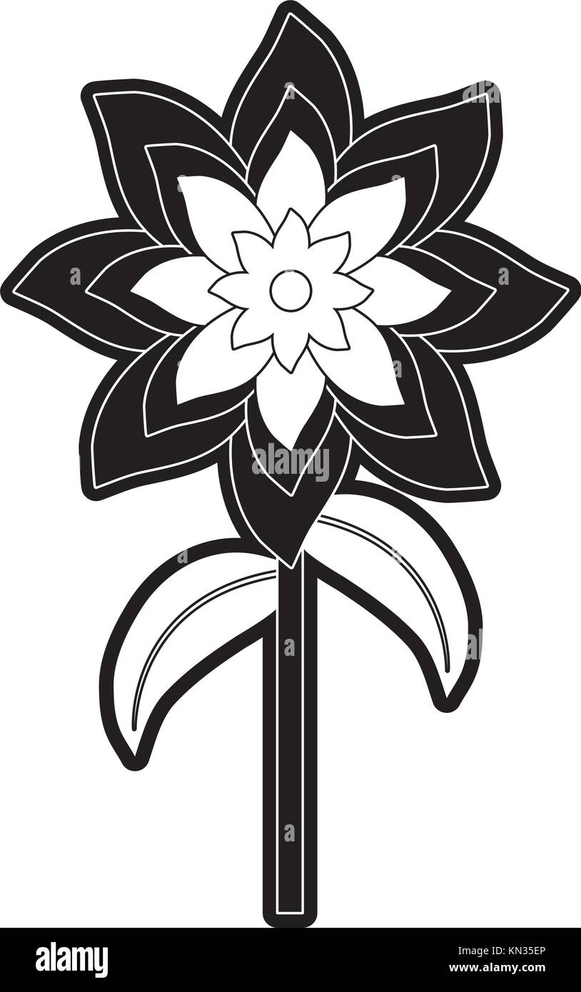 flower stem vector illustration Stock Vector Image & Art - Alamy