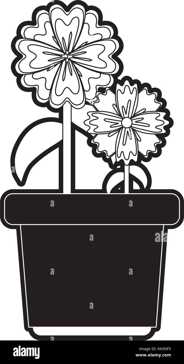 flowerpot vector illustration Stock Vector Image & Art - Alamy