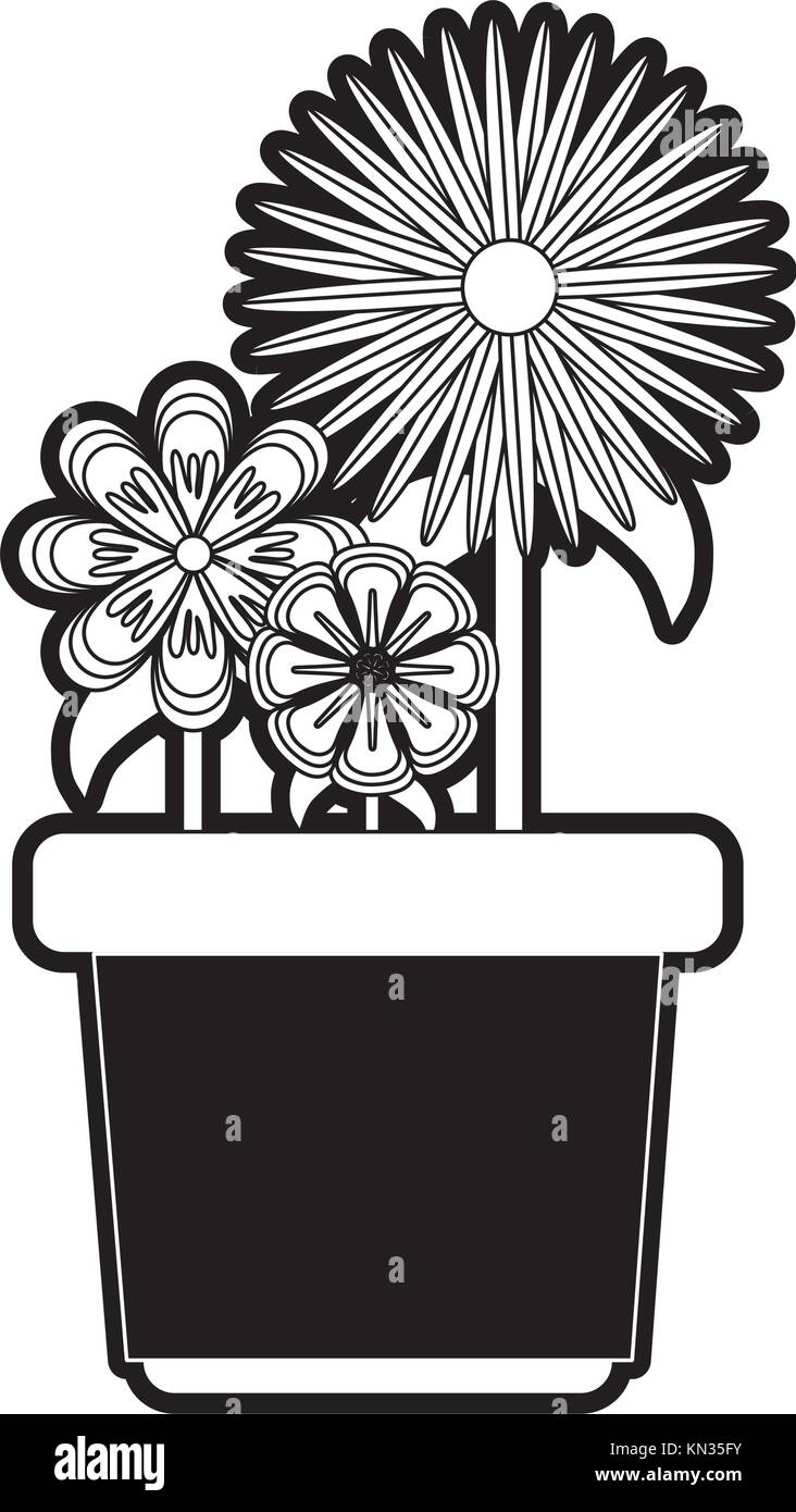 flowerpot vector illustration Stock Vector Image & Art - Alamy