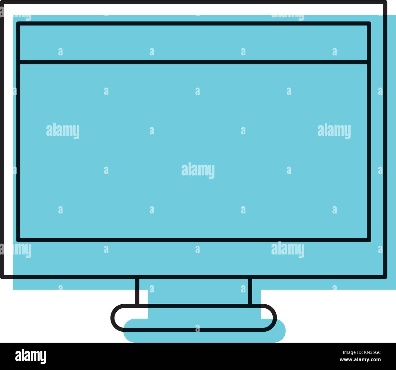 color computer technology with screen and webside design Stock Vector ...