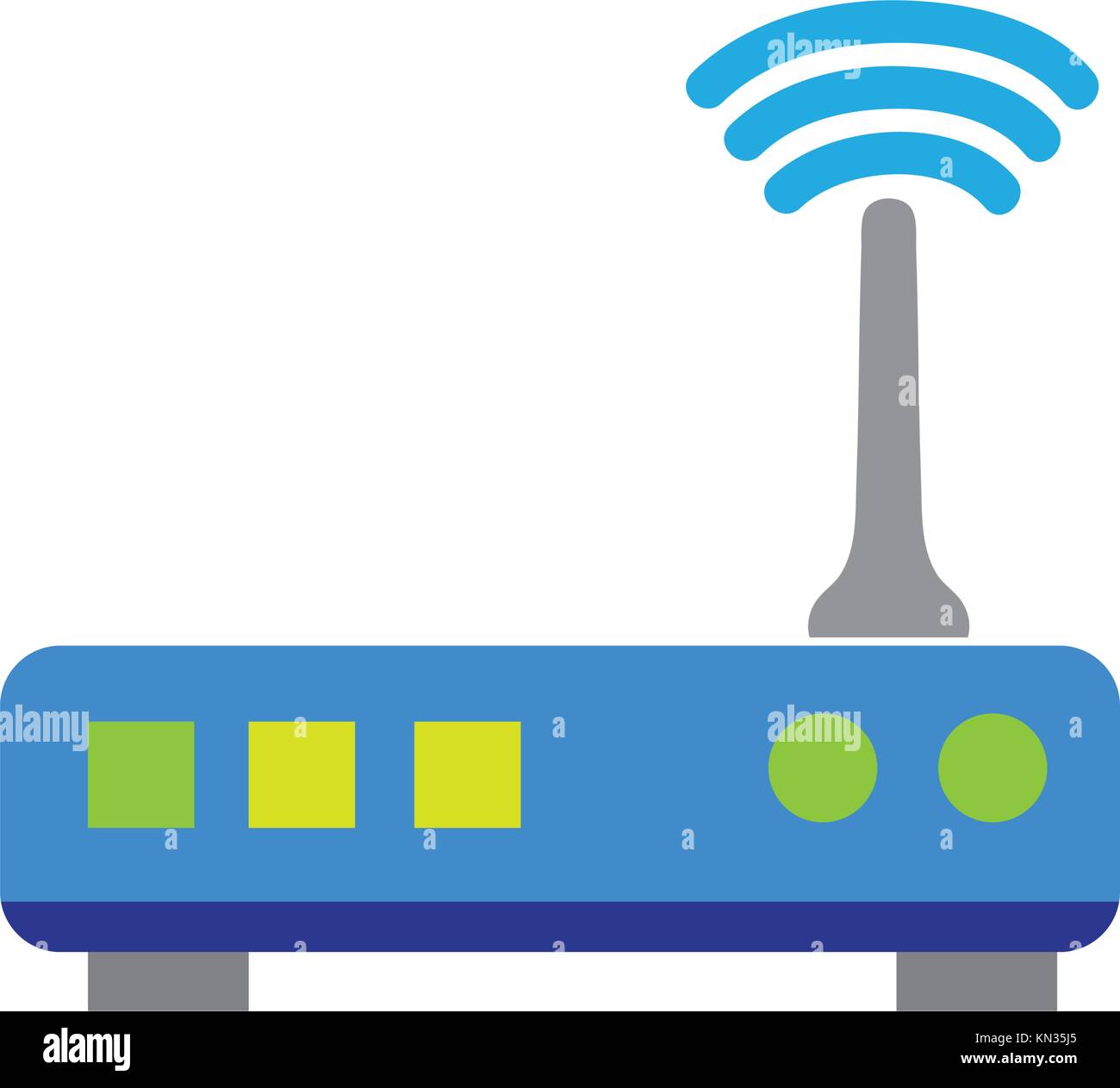 colorful router digital wifi technology network Stock Vector Image ...