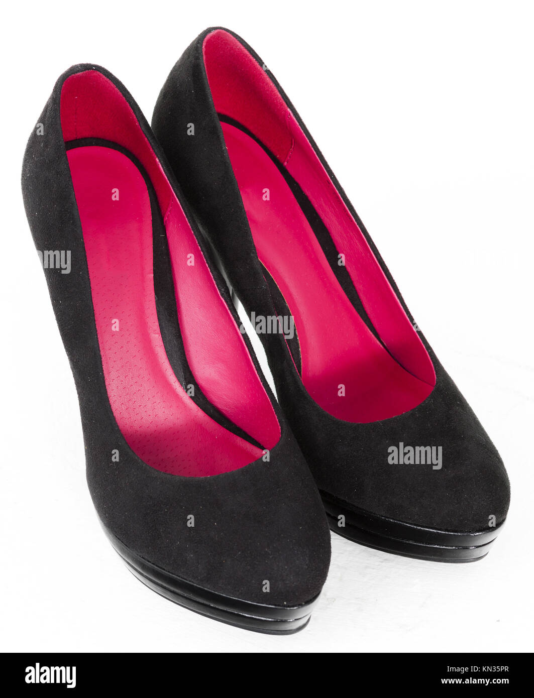 platform black pumps Stock Photo - Alamy