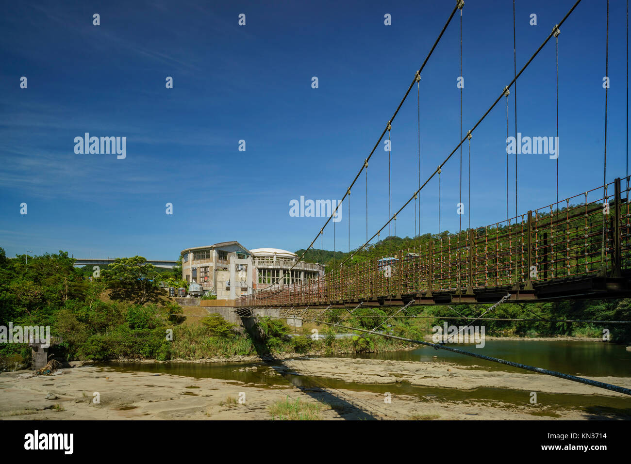 Beautiful big bridge around Pingxi District at New Taipei City, Taiwan ...