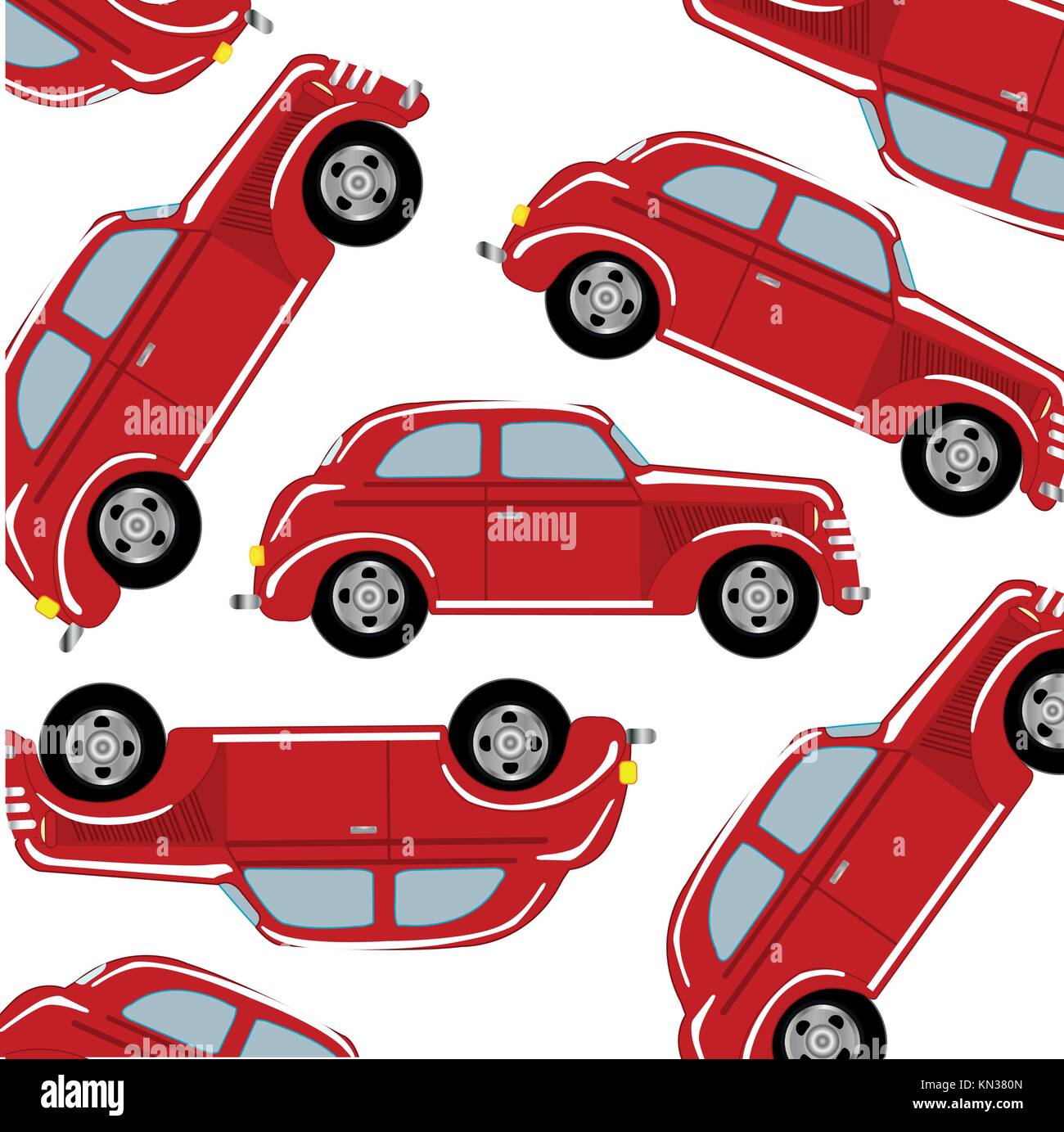 Red car pattern Stock Vector Image & Art - Alamy