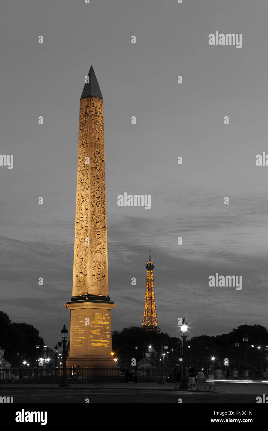 The Obelisk Of Concorde Square High Resolution Stock Photography and ...