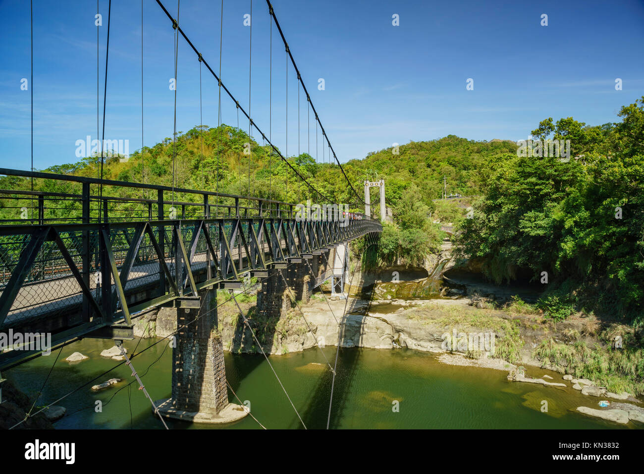 Beautiful big bridge around Pingxi District at New Taipei City, Taiwan ...