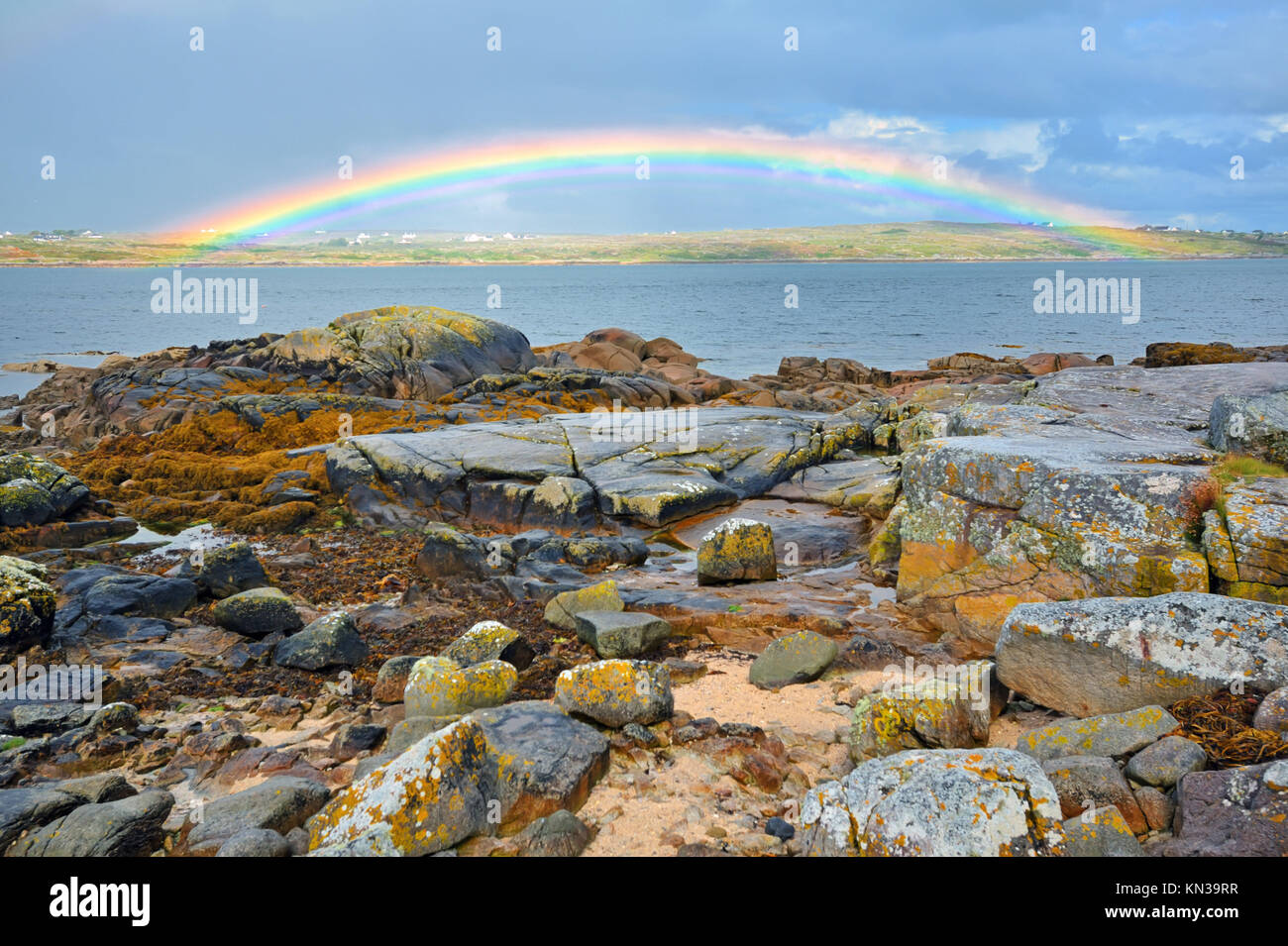 ireland countryside rainbow Stock Photo - Alamy