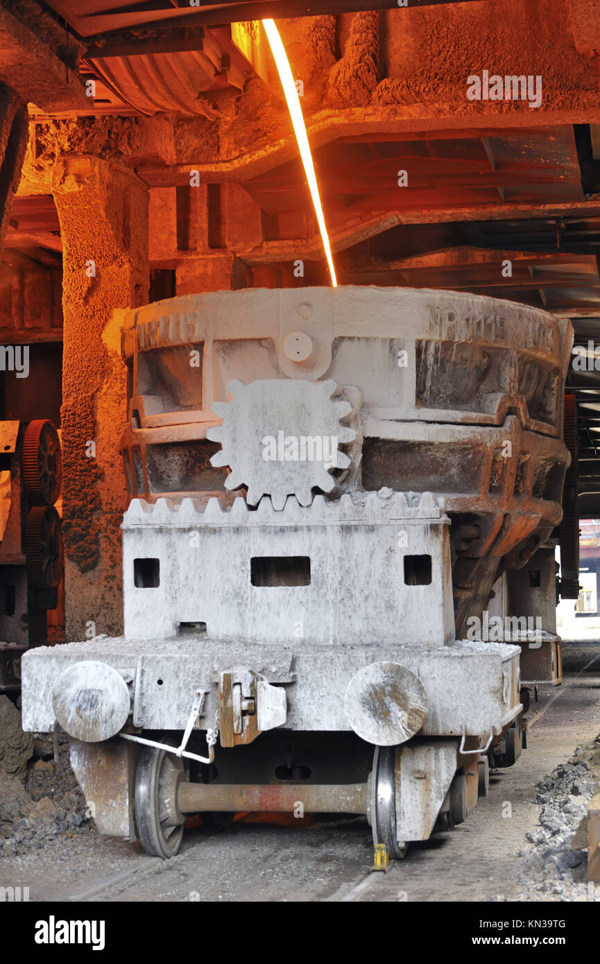 transportation of hot steel Stock Photo - Alamy