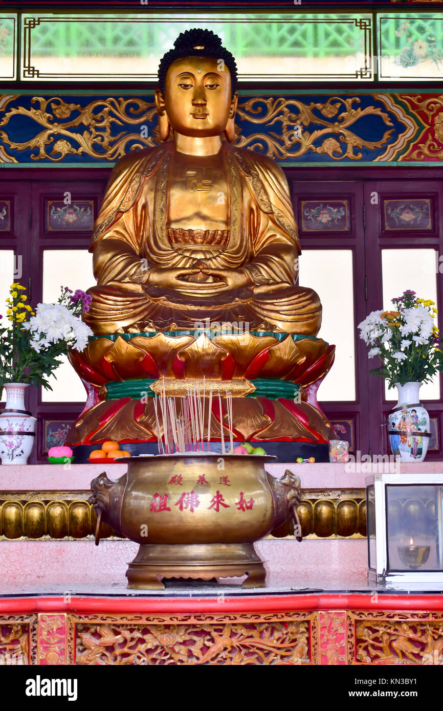 Genting Highlands, Malaysia - November 2, 2017: Buddha Statue in Chin ...