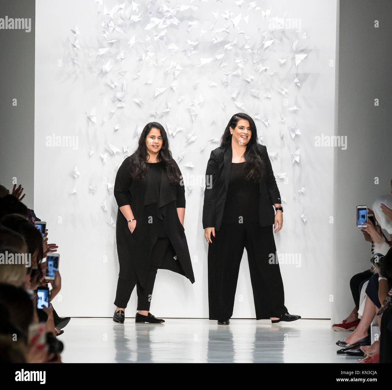 NEW YORK, NY - September 07, 2017: Designers Noor Rashid Al Khalifa and ...