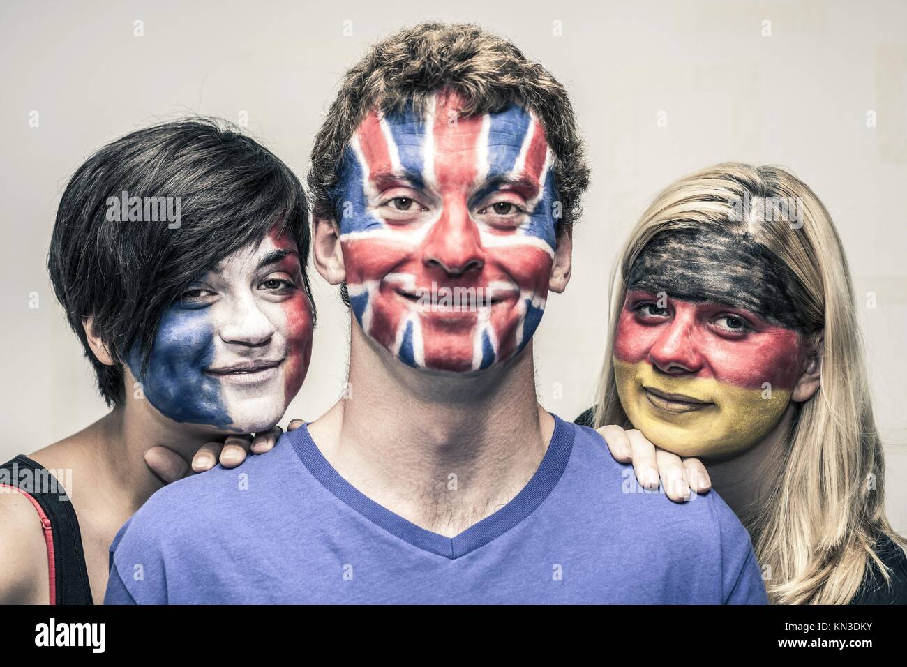 Flag of faces hi-res stock photography and images - Alamy