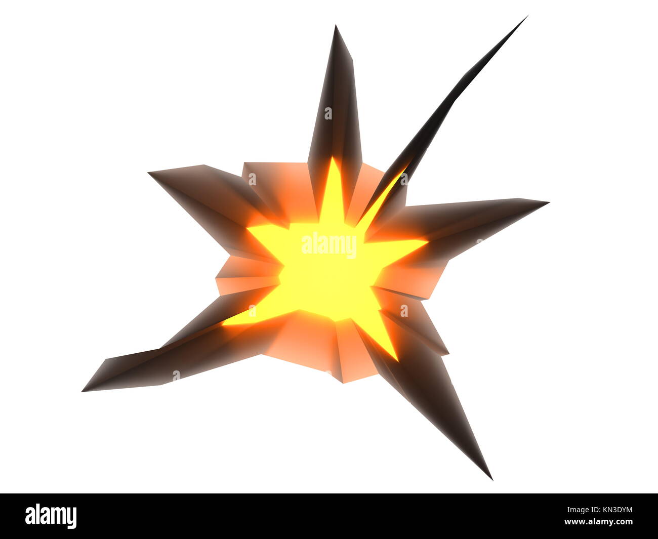 A crack in the Floor. 3D rendered Illustration Stock Photo - Alamy