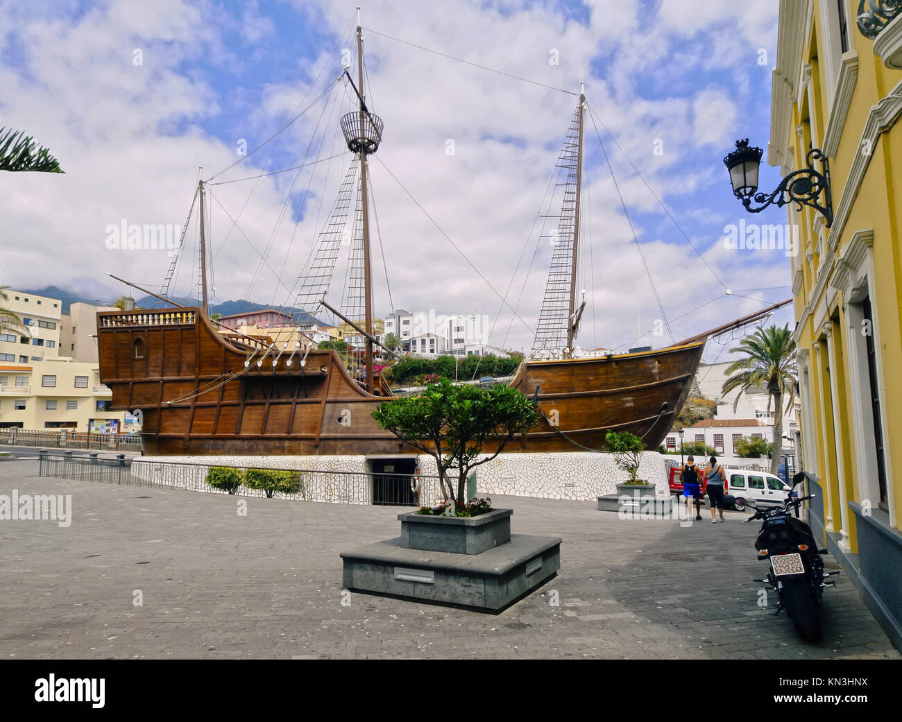 Columbus ship Santa Maria - museum in in Santa Cruz de La Palma, Canary ...