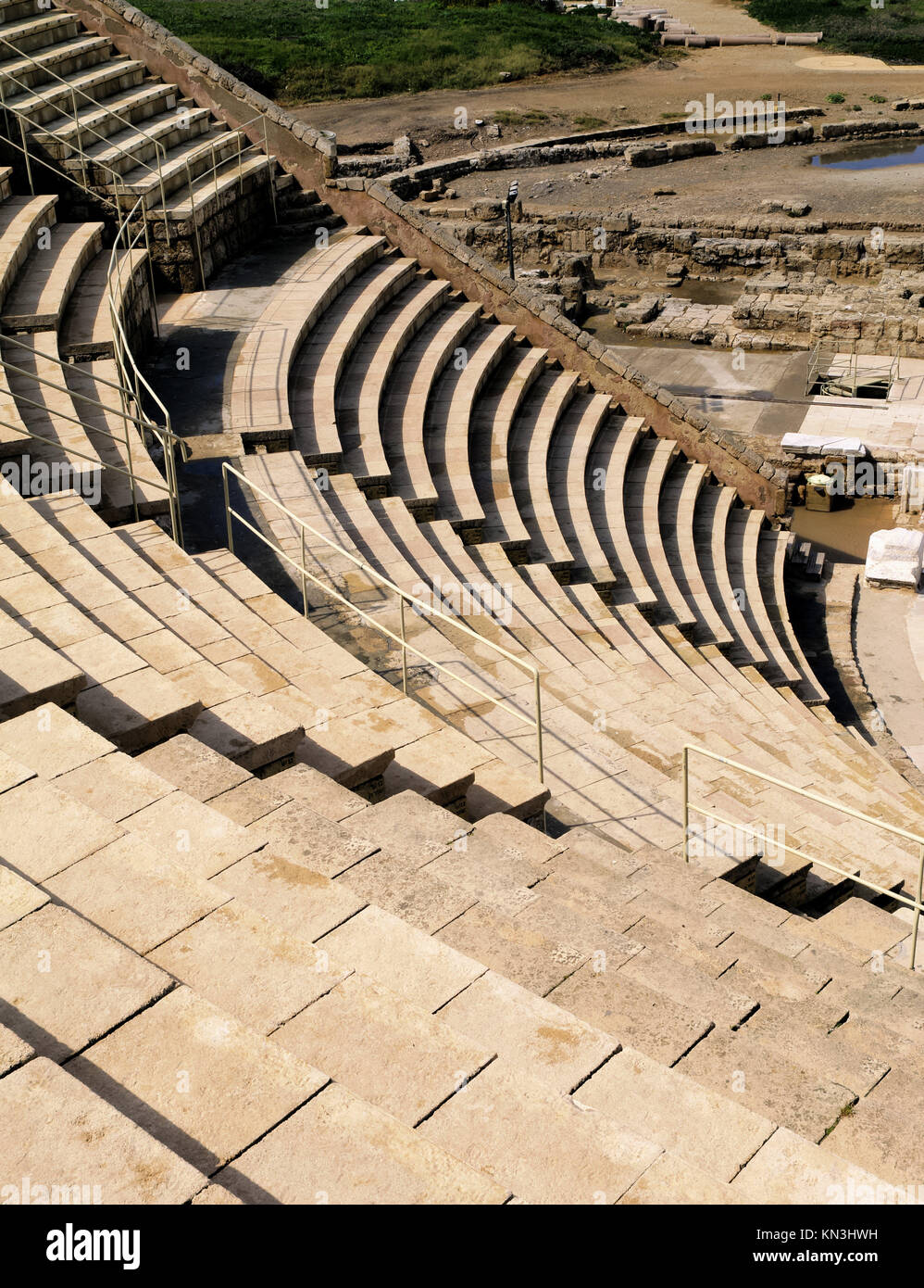 The ancient roman amphitheatre in caesarea hi-res stock photography and ...