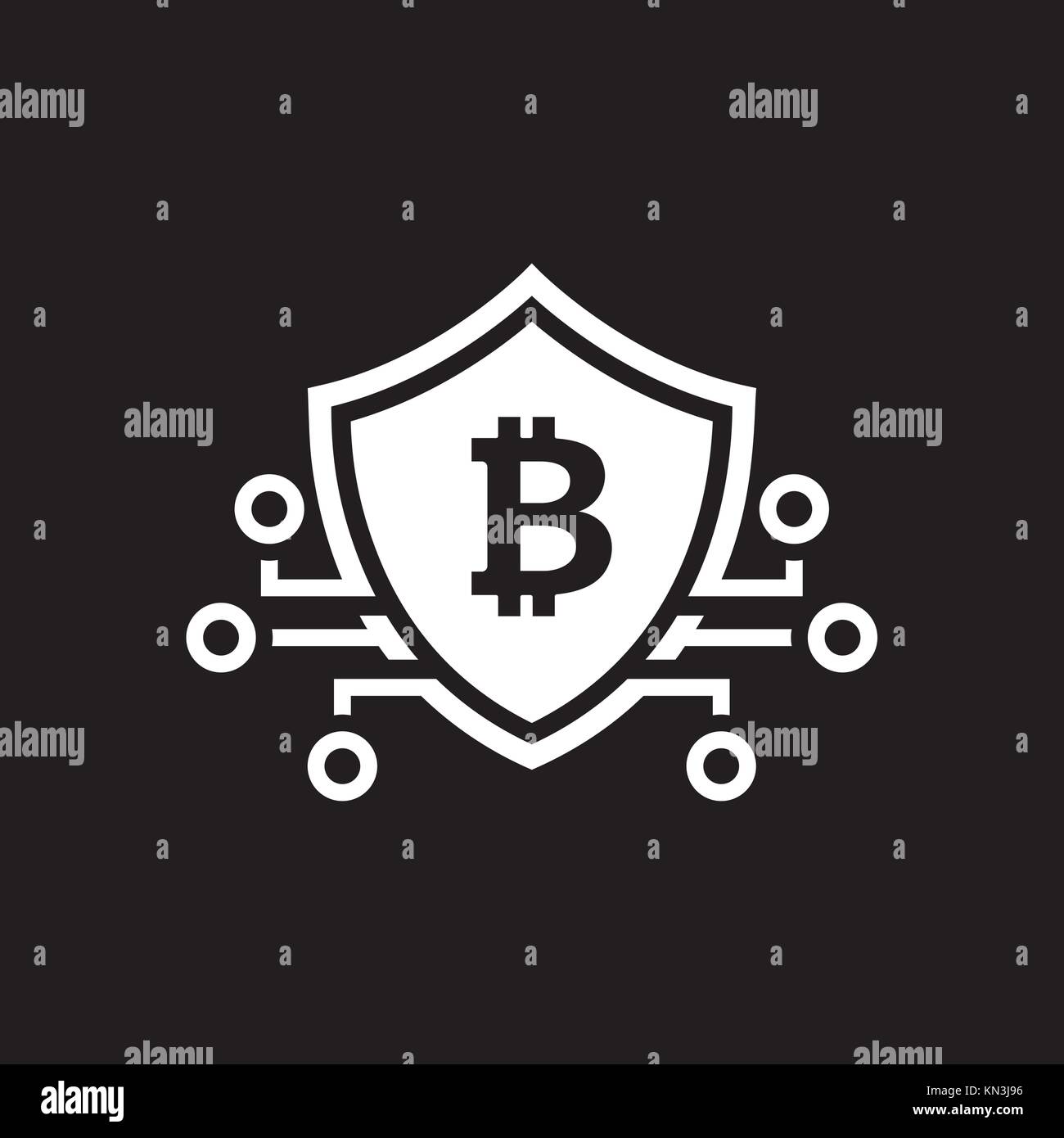 Bitcoin Crypto Currency Icon Stock Vector Image & Art - Alamy