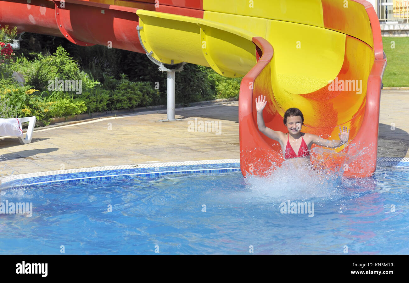 Child kid playground water splashing hi-res stock photography and ...