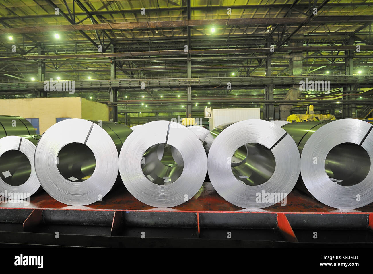 rolls of steel sheet Stock Photo - Alamy