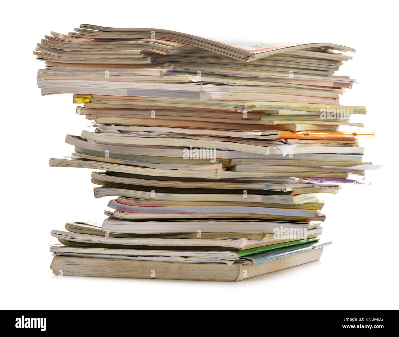 Old newspaper stack Cut Out Stock Images & Pictures - Alamy