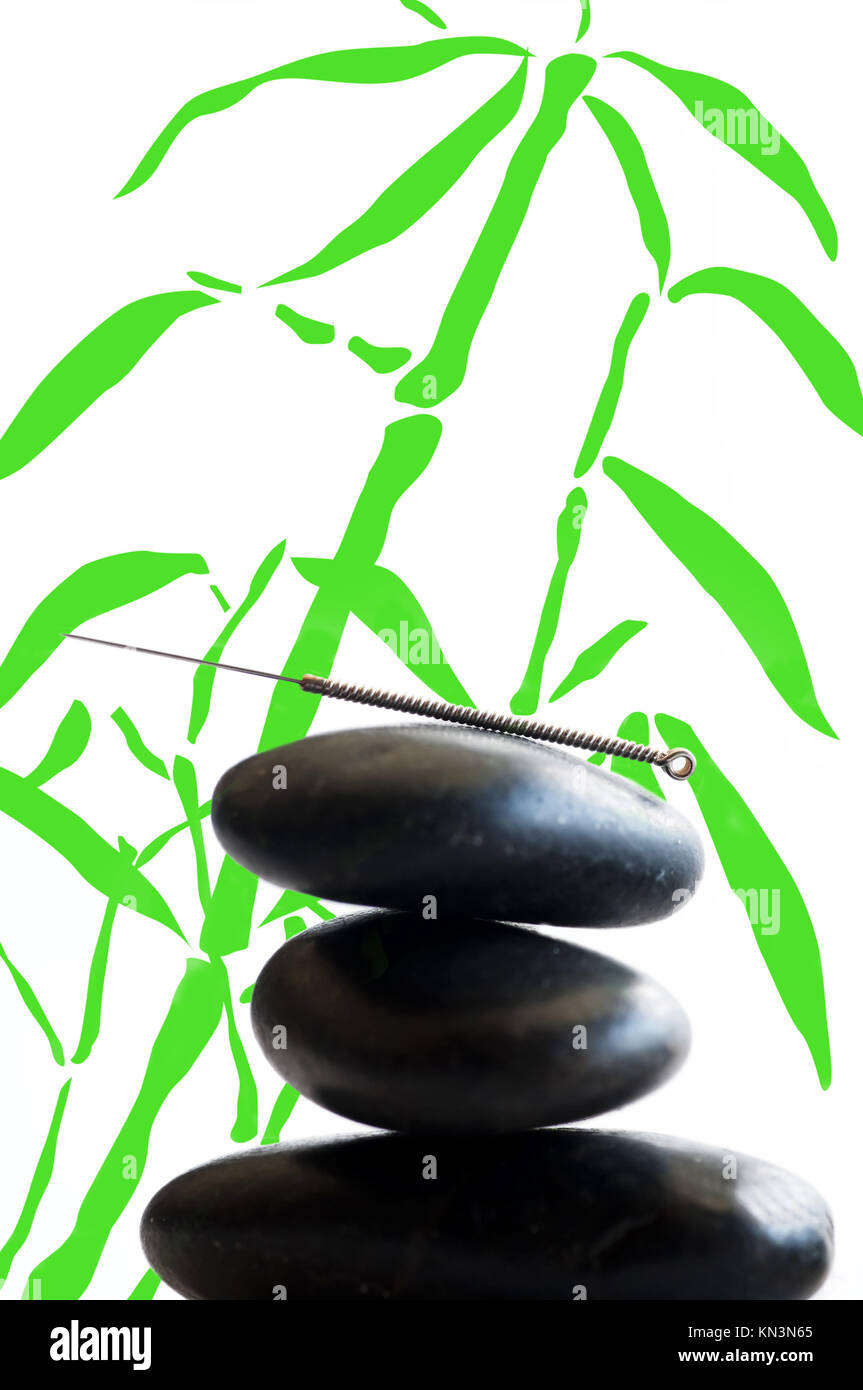 Acupuncture needle stone hi-res stock photography and images - Alamy