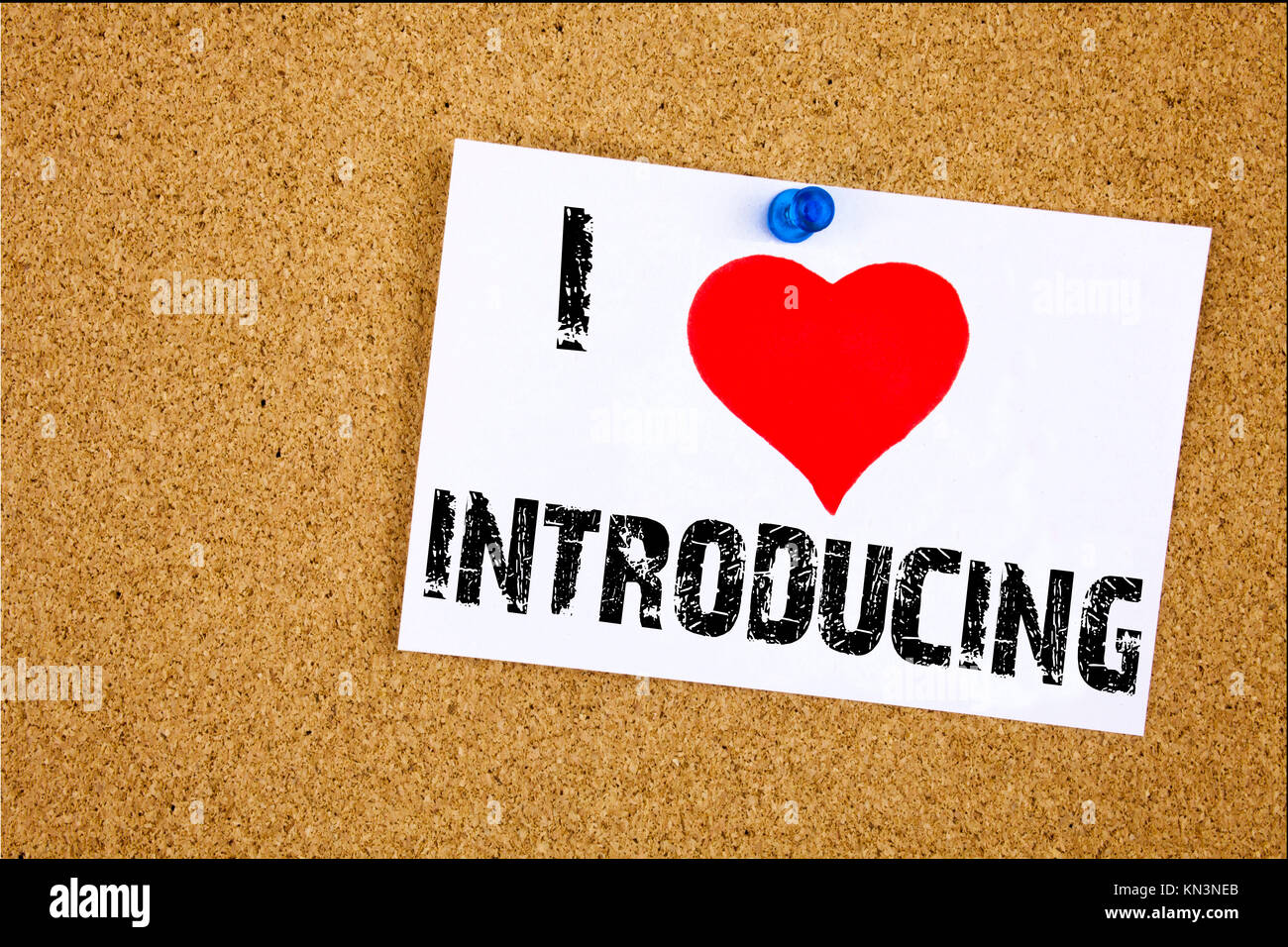 Hand writing text caption inspiration showing I Love Introducing ...