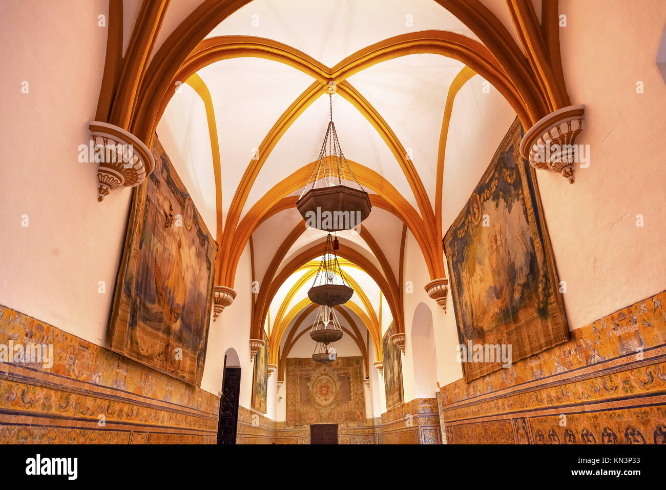 Building Inside Alcazar Royal Palace High Resolution Stock Photography ...