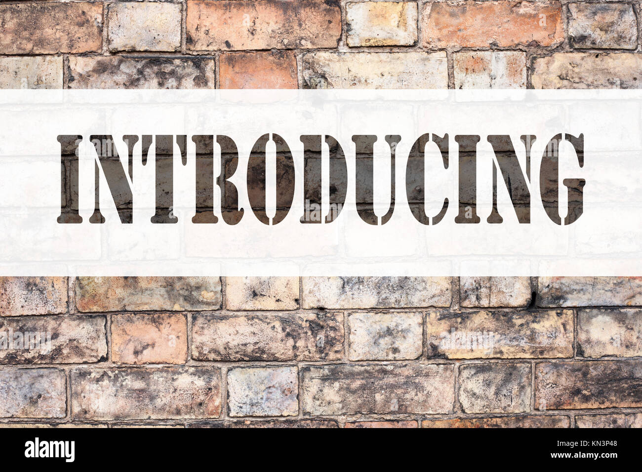 Conceptual announcement text caption inspiration showing Introducing ... Conceptual announcement text caption inspiration showing Introducing ...
