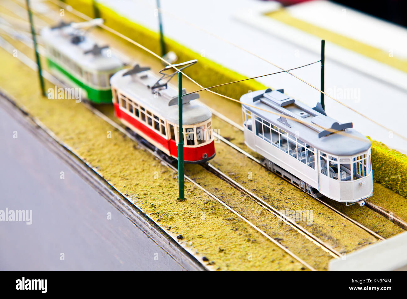 Detail of trains models: concept of collection Stock Photo - Alamy