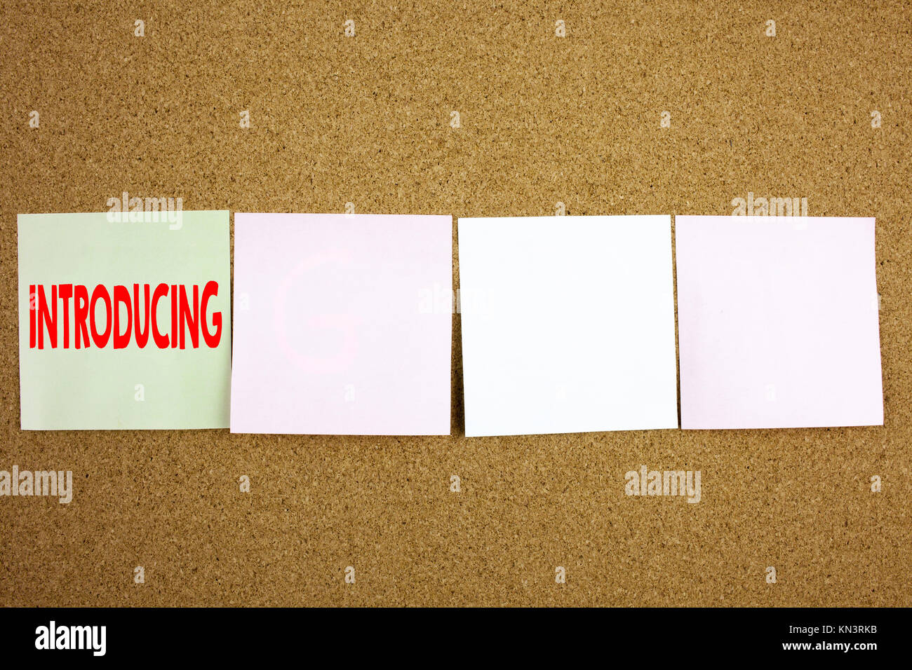 Conceptual hand writing text caption inspiration showing Introducing ...