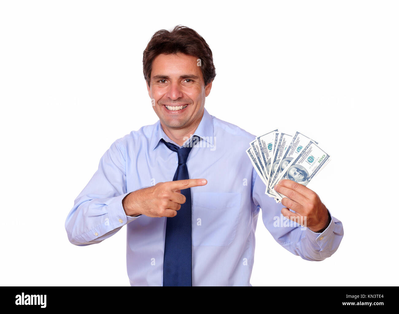 Man looking up background white hi-res stock photography and images - Alamy
