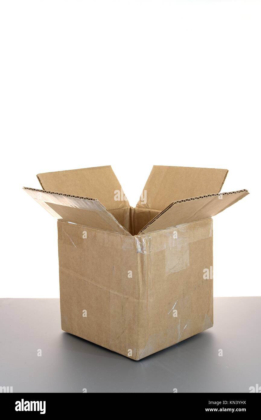 A close up shot of a cardboard box Stock Photo - Alamy