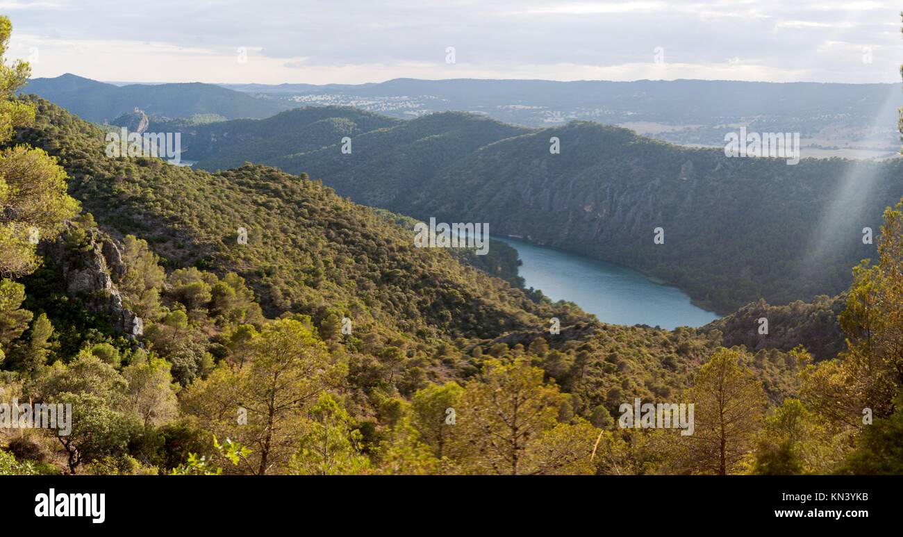 Marsh spectacular landscapes of dams and forests of La Alcarria ...