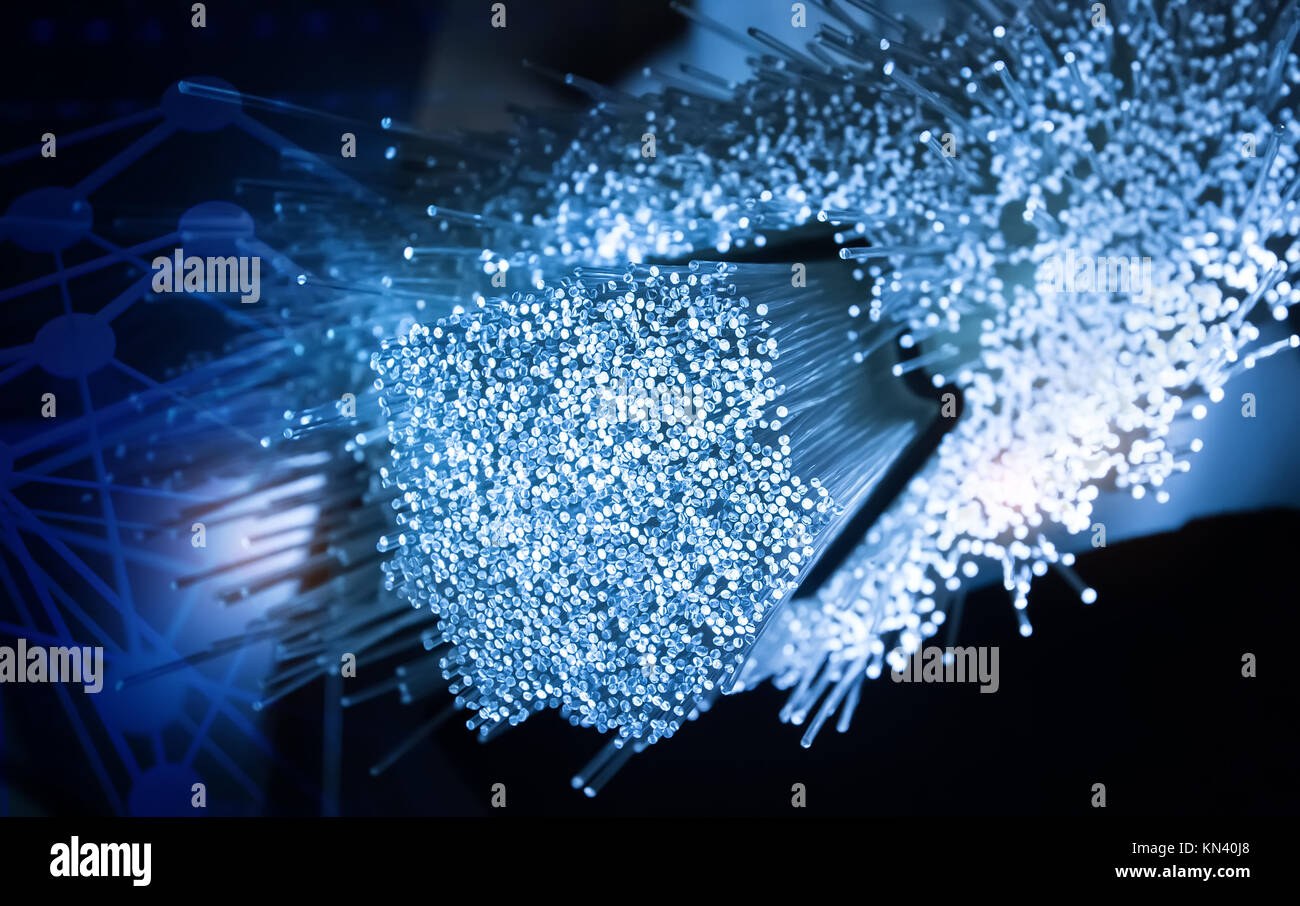 fiber optical network cable Stock Photo - Alamy