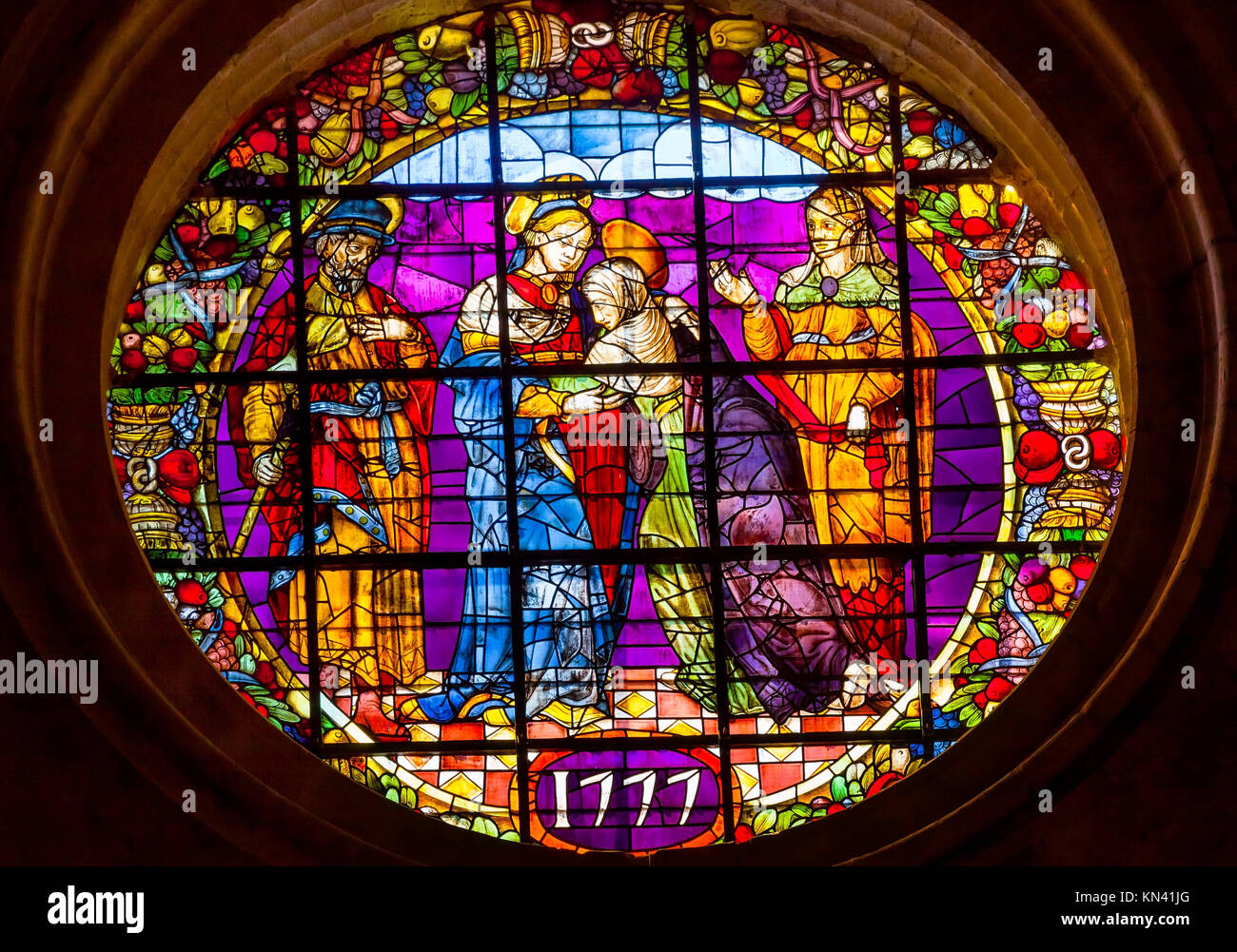 Saint Elizabeth Stained Glass High Resolution Stock Photography and ...