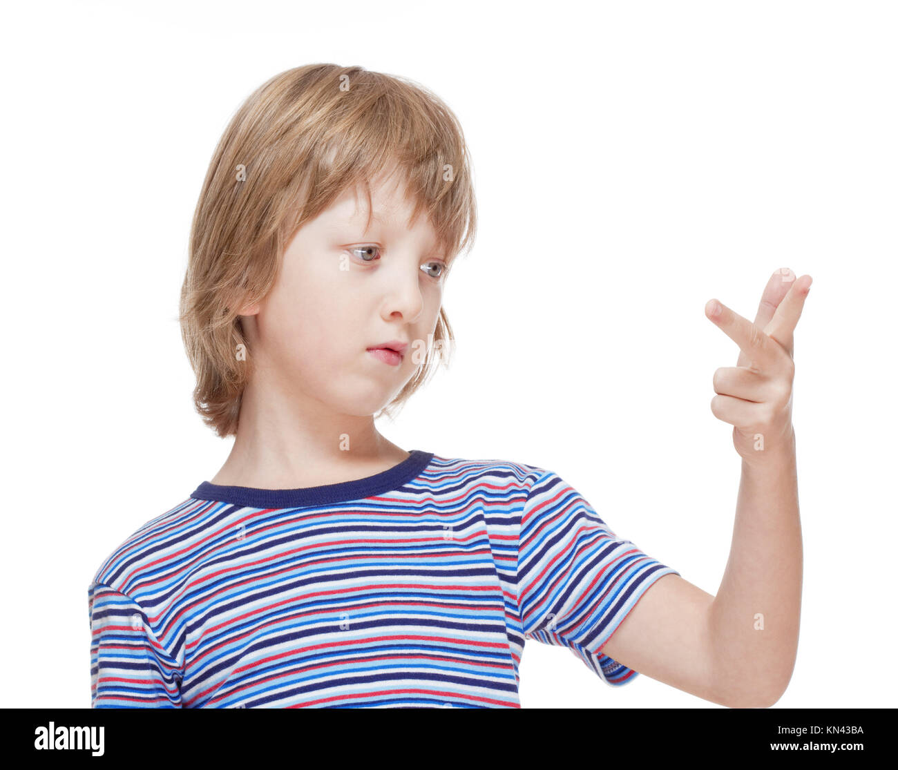 Boy on hand hi-res stock photography and images - Alamy