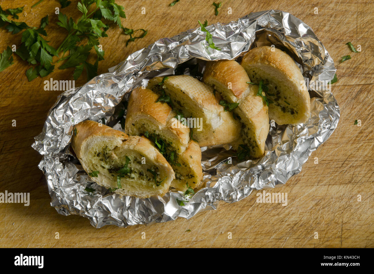 Hot garlic bread hi-res stock photography and images - Alamy