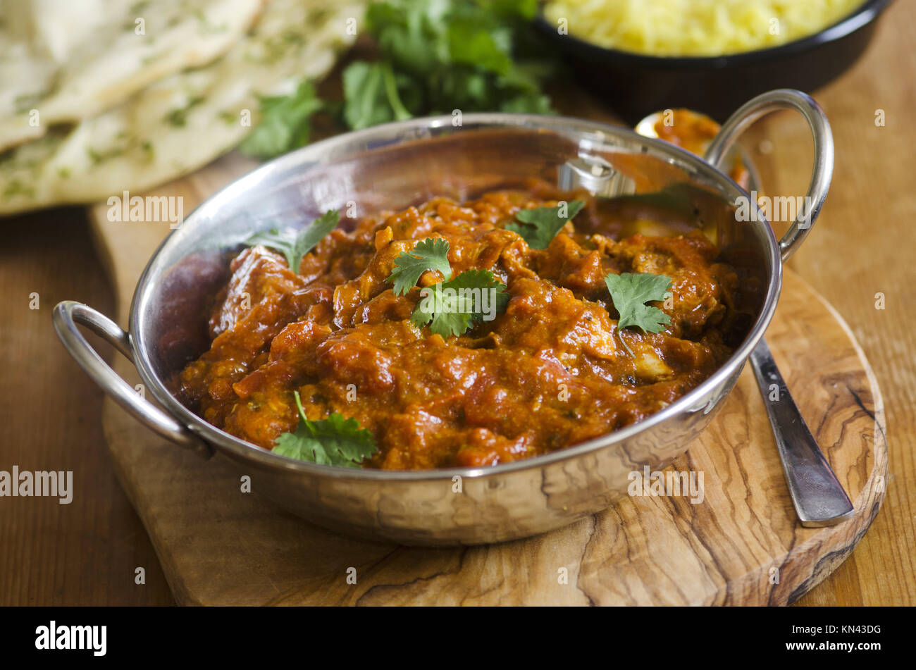 Indian chicken balti curry hi-res stock photography and images - Alamy
