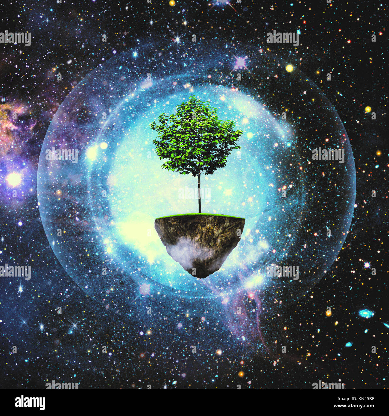 Alone island in the universe hi-res stock photography and images - Alamy