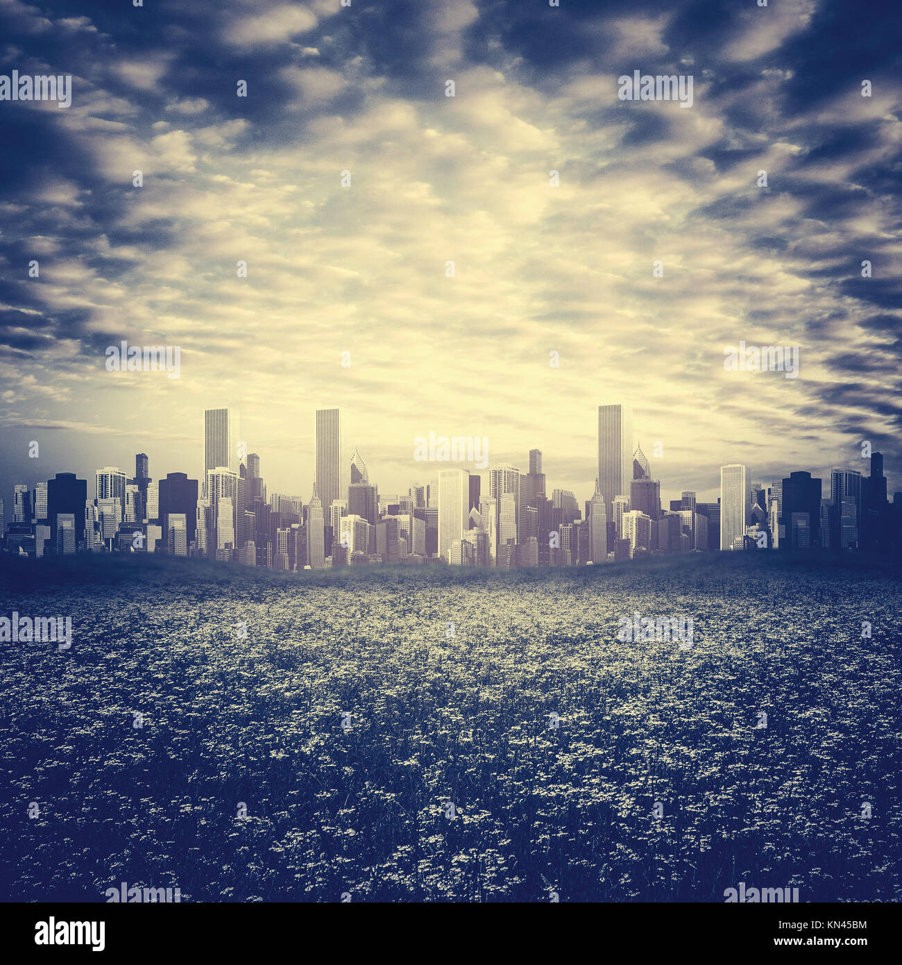 Bird's eye view city abstract hi-res stock photography and images - Alamy