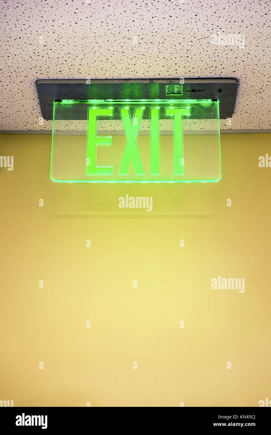 Exit Sign Building Stock Photos & Exit Sign Building Stock Images - Alamy