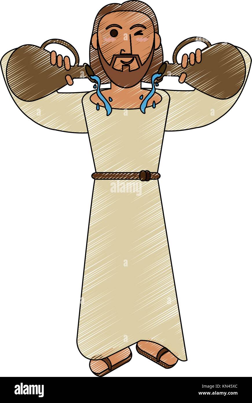 Drawing jesus christ miracle water hi-res stock photography and images ...