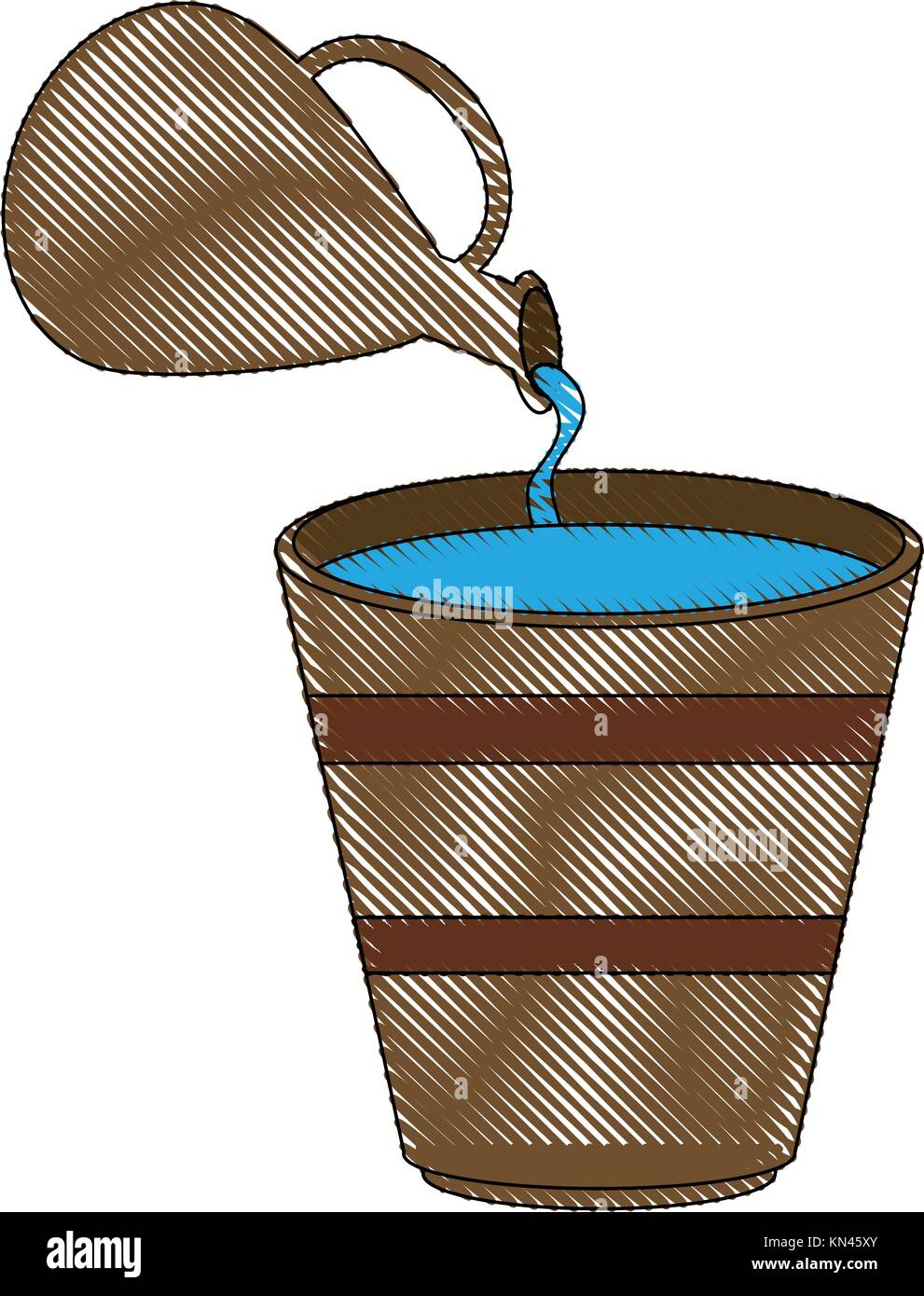 Traditional clay pot water Stock Vector Images - Alamy