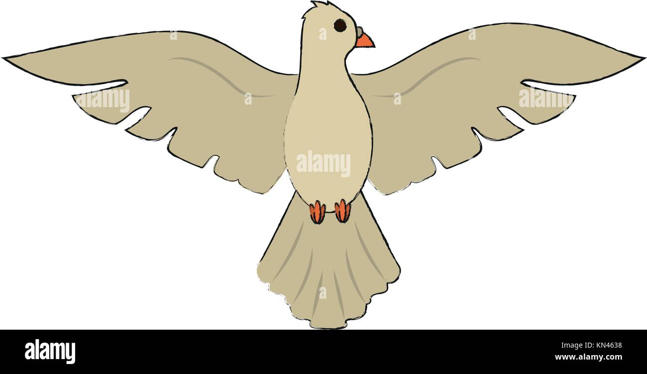Dove bird cartoon Stock Vector Image & Art - Alamy