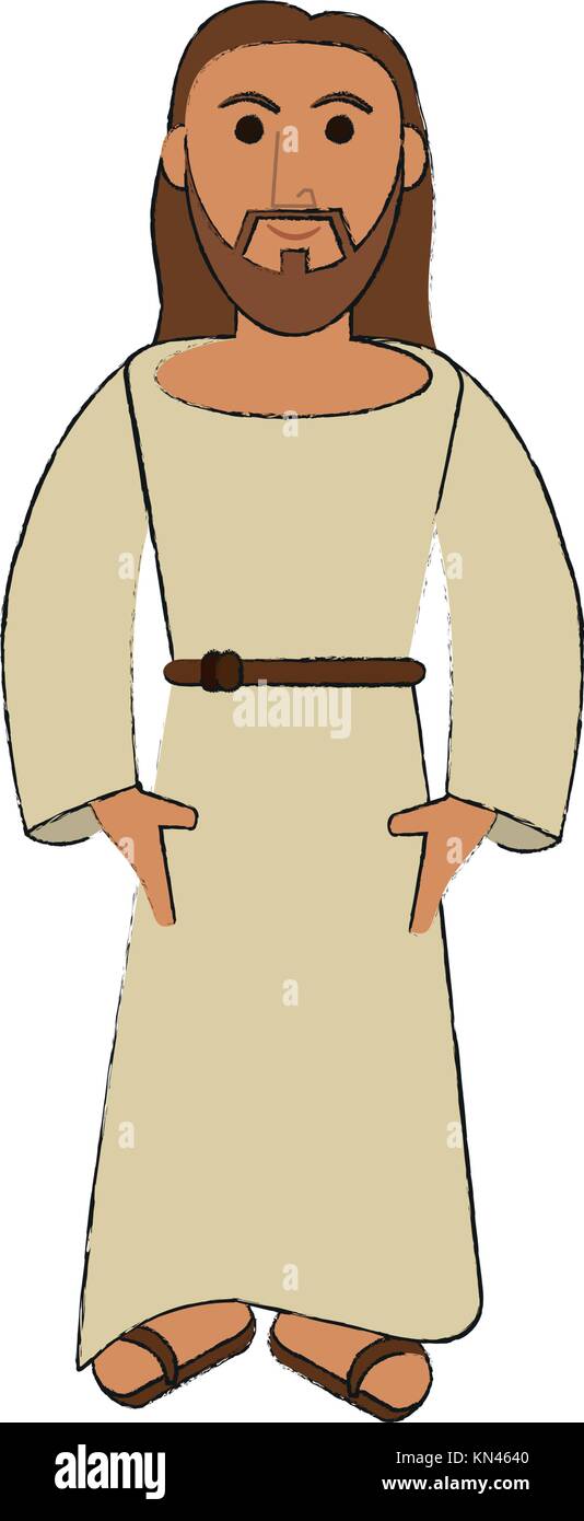 Jesuschrist cute cartoon Stock Vector Image & Art - Alamy