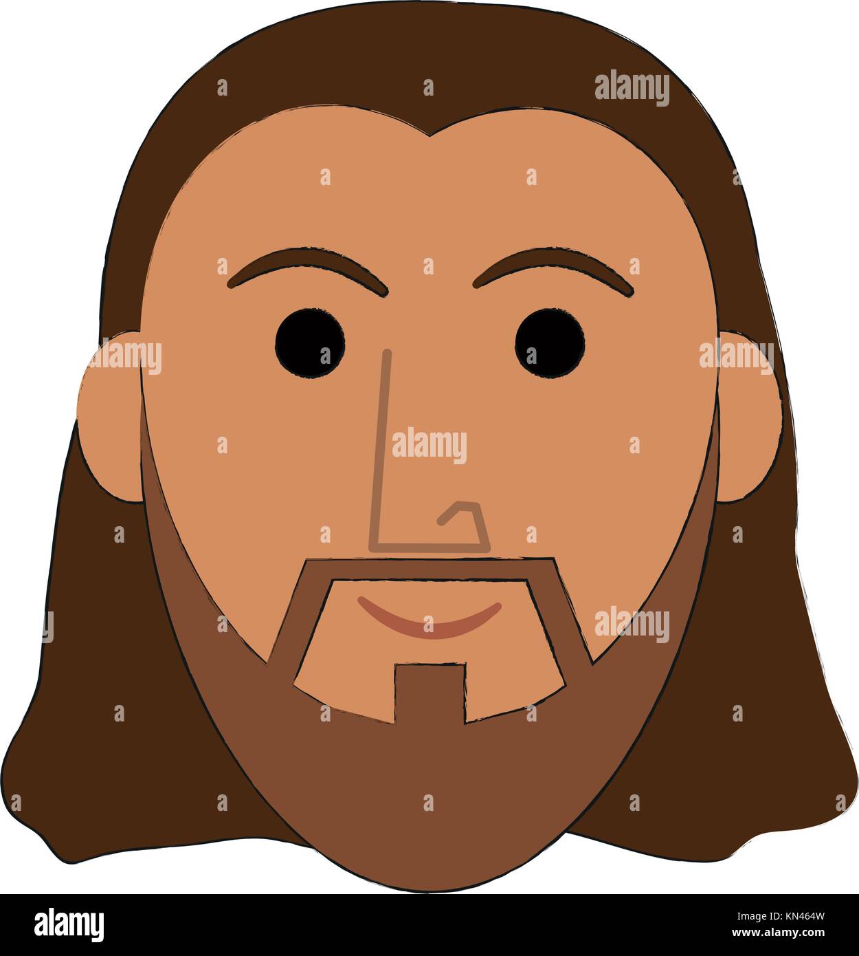 Jesus face cartoon hi-res stock photography and images - Alamy
