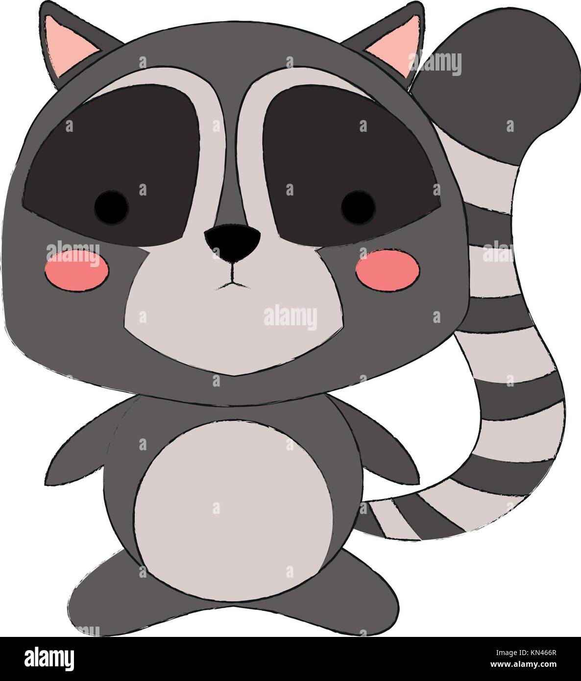 Cute raccoon cartoon Stock Vector Image & Art - Alamy