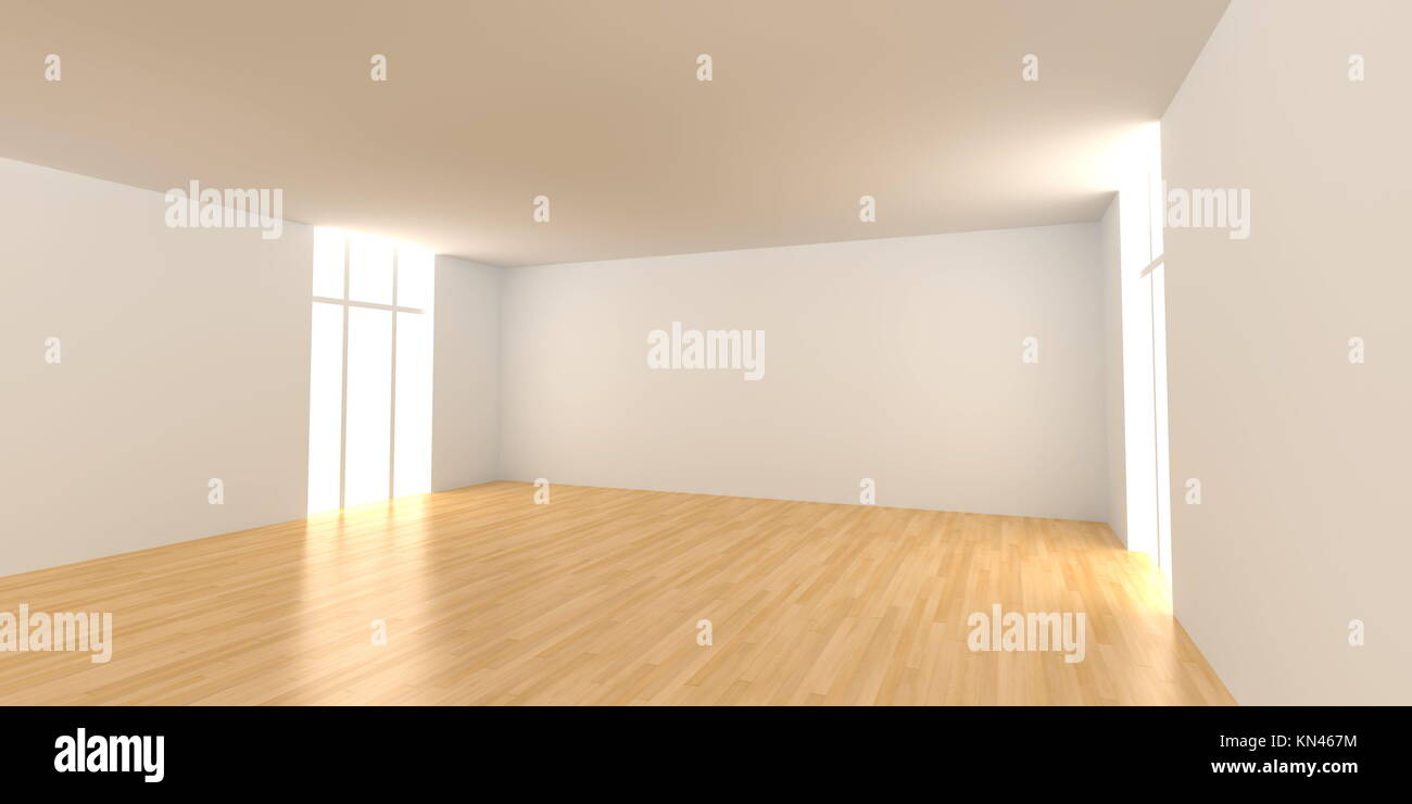 3D rendered Interior. An empty room Stock Photo - Alamy